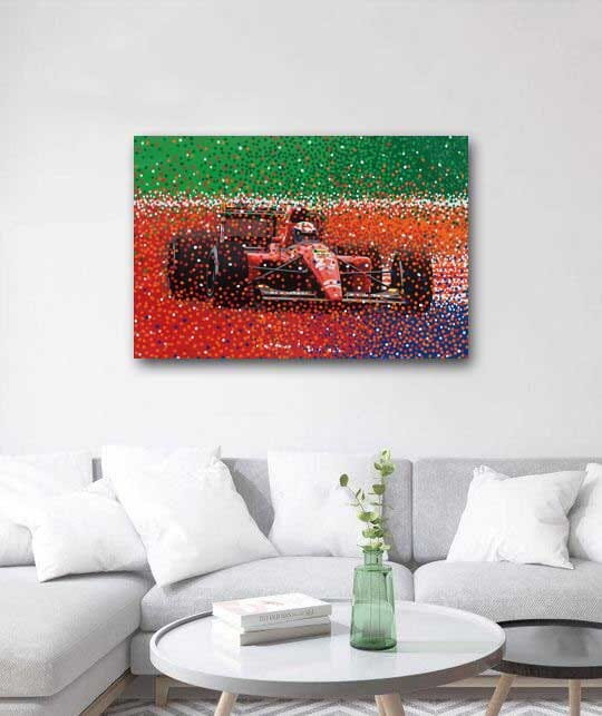 Prost Ferrari (40" x 60"/104.5cm x 152cm) Acrylic on Canvas – Stefan ...